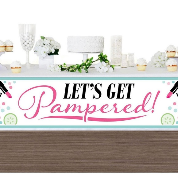 Party Supplies | Lets Get Pampered Party Sign | Poshmark